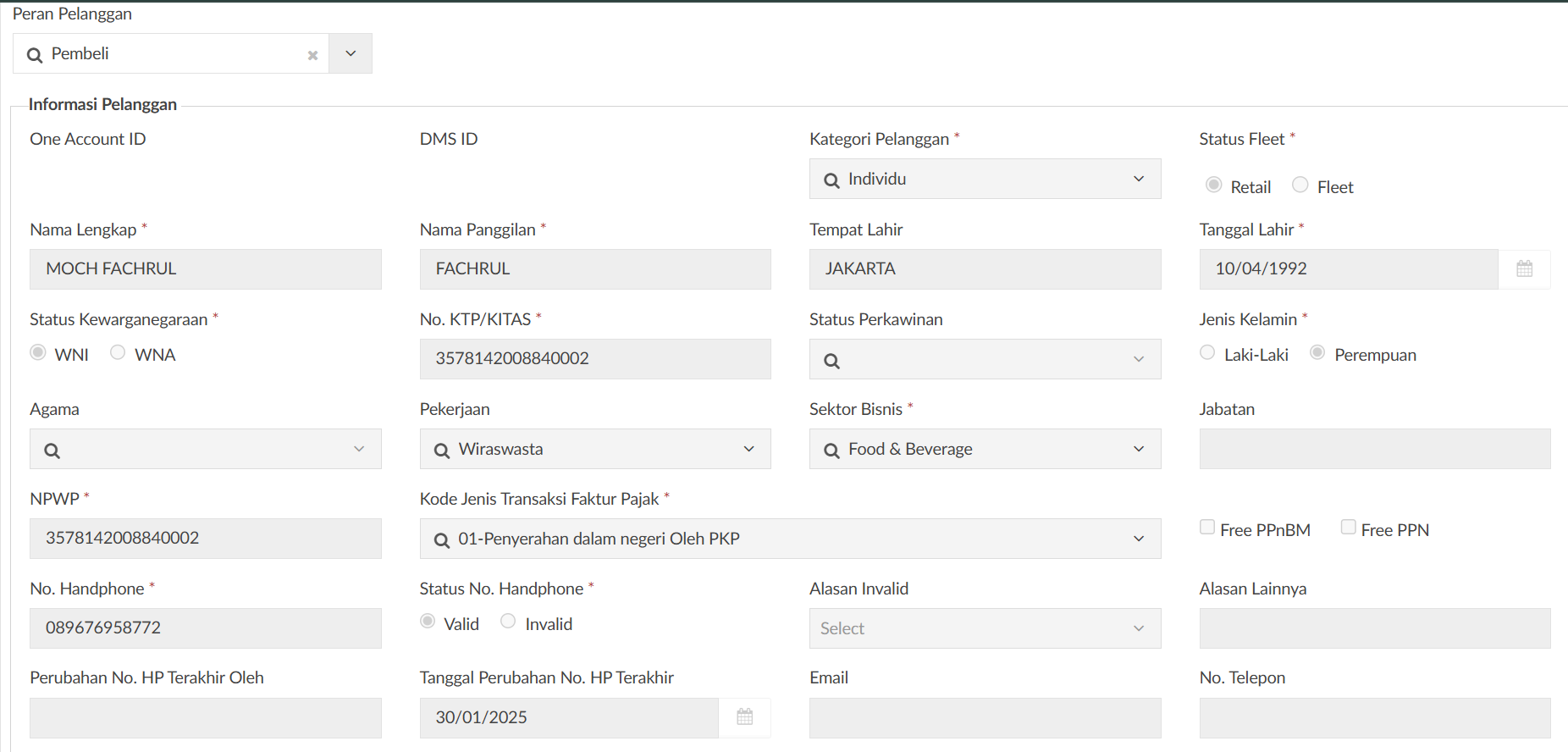 Lihat SO – User Manual TAM Dealer Management System